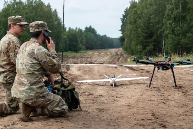 U.S., U.K. Test BLADE Counter-Drone System Mounted on Stryker in Poland