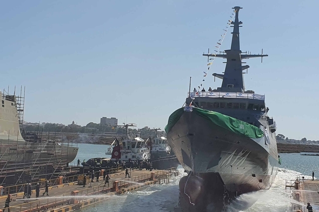 Navantia Shipyard Launches first Avanti 2200 Corvette for Saudi Navy
